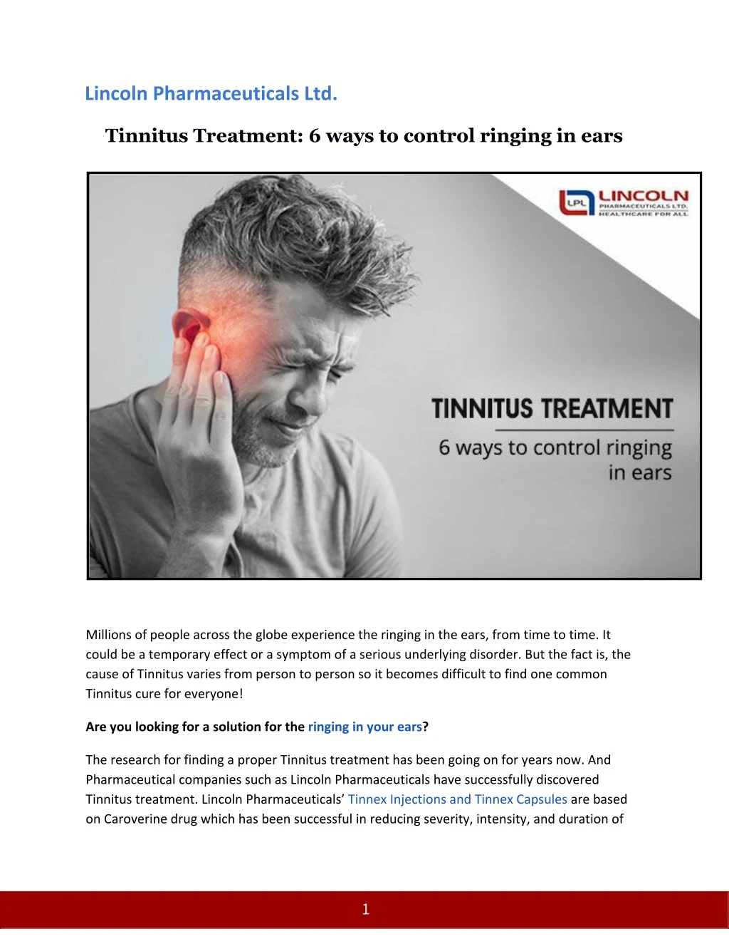 PPT - Tinnitus Treatment: 6 ways to control ringing in ears PowerPoint ...