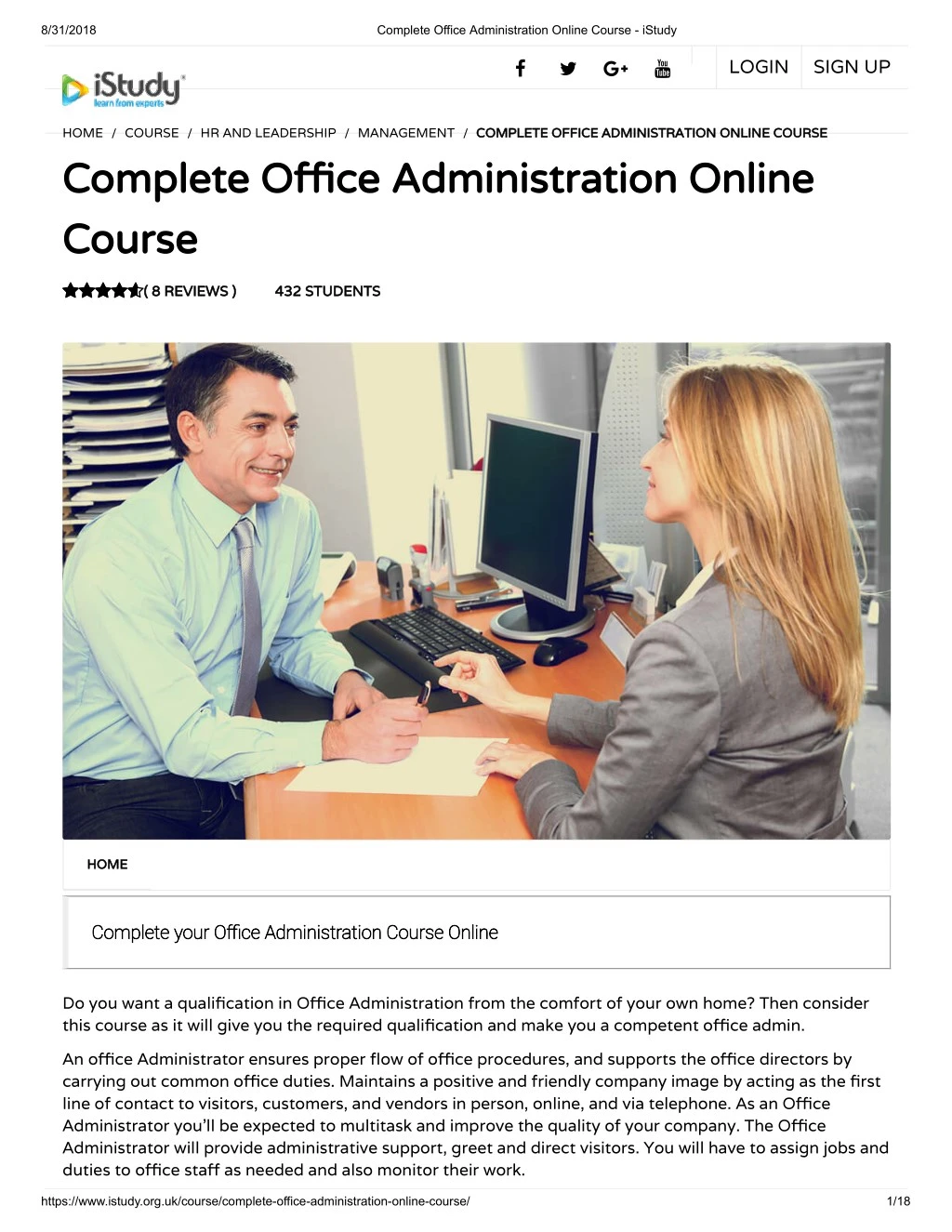PPT - Complete Office Administration Online Course - istudy PowerPoint ...