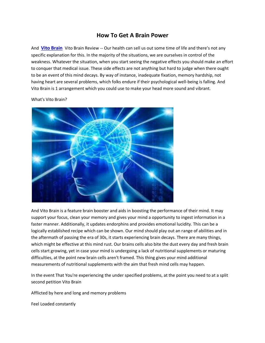 PPT - How To Get A Brain Power PowerPoint Presentation, free download ...