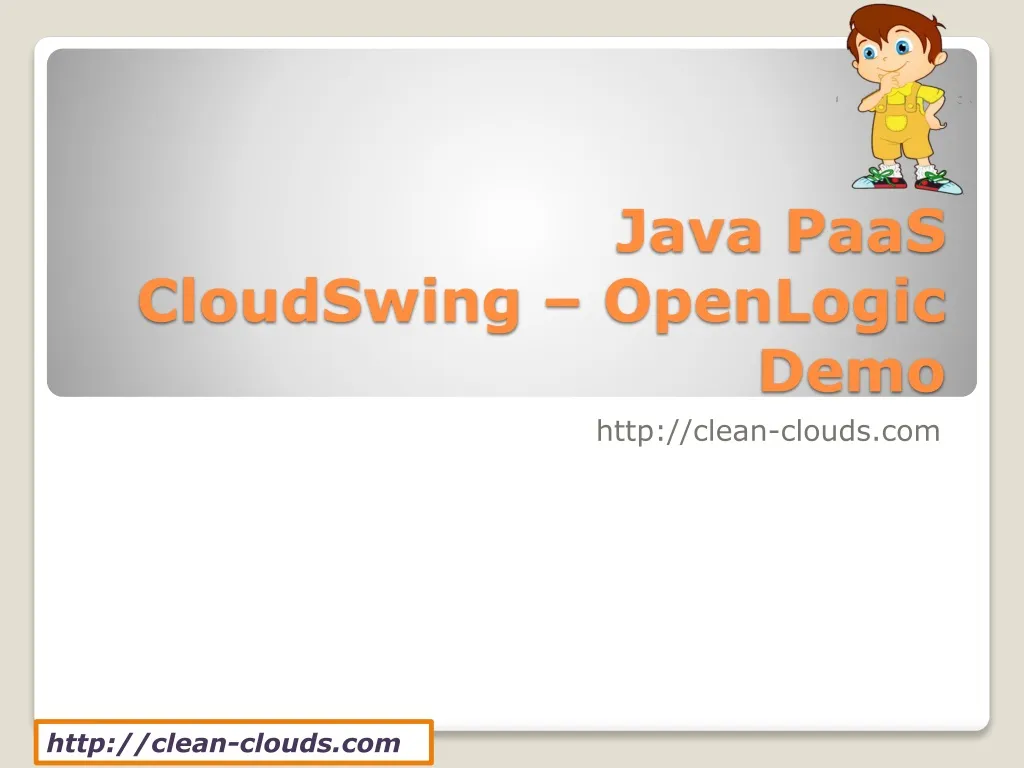 PPT - 9. Java PaaS - CloudSwing PowerPoint Presentation, free download ...