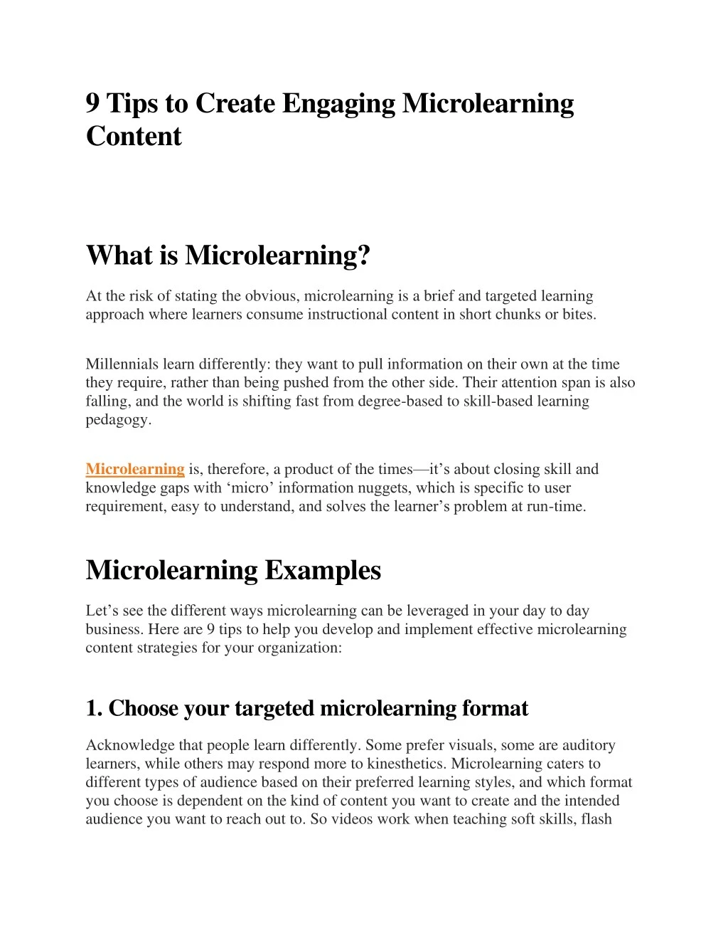 PPT - 9 Tips to Create Engaging Microlearning Content PowerPoint ...