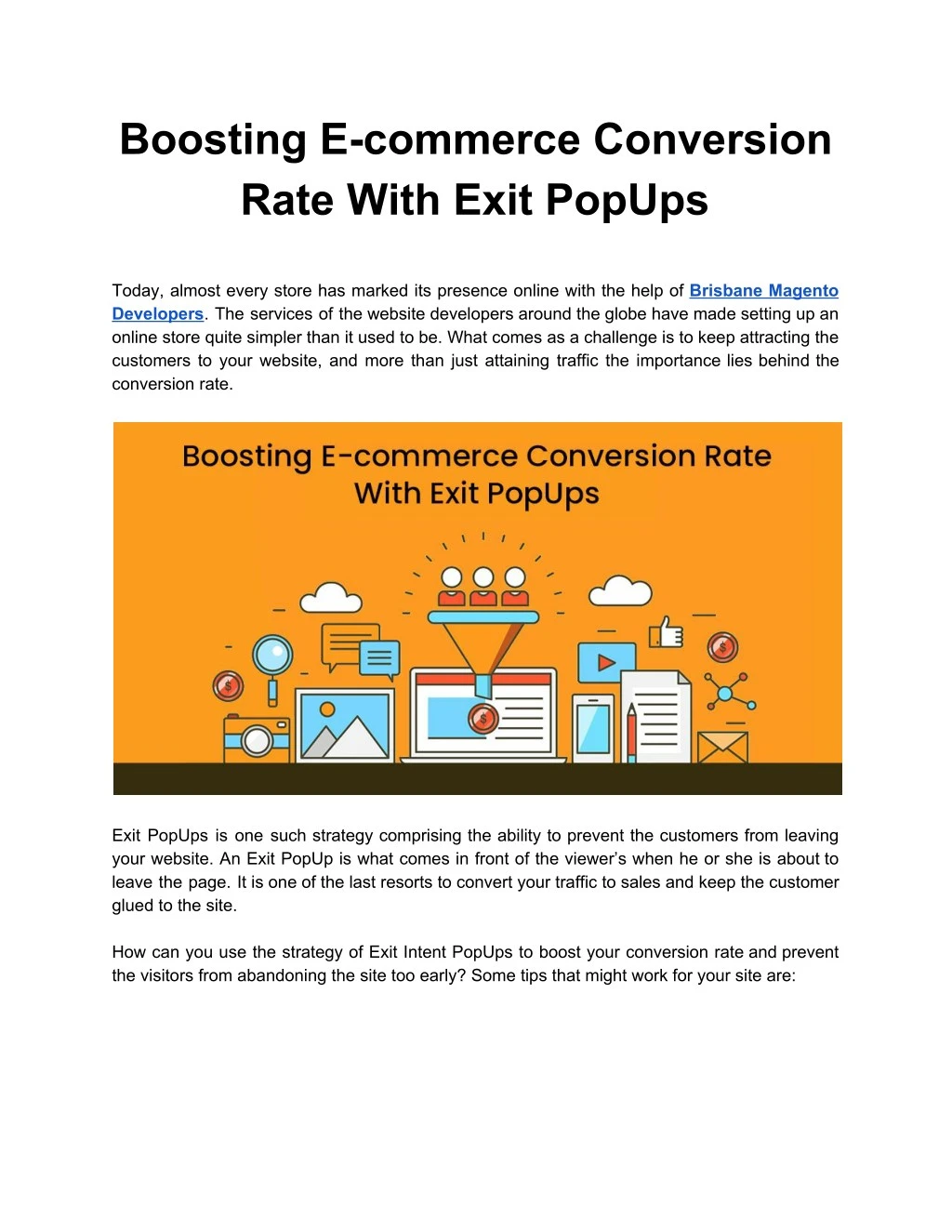 PPT - Boosting E-commerce Conversion Rate With Exit PopUps PowerPoint ...