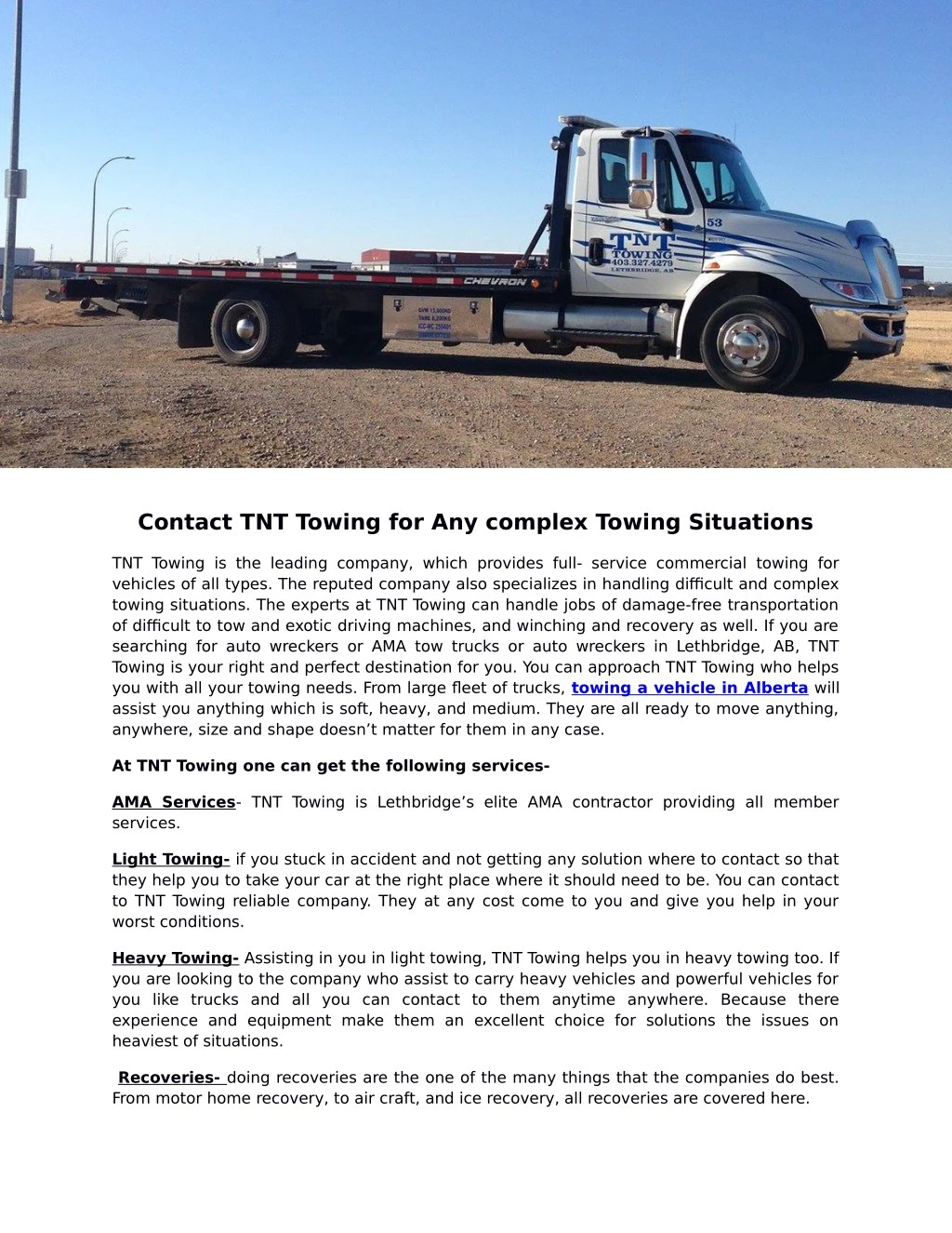 PPT - TNT Towing PowerPoint Presentation, free download - ID:8004943