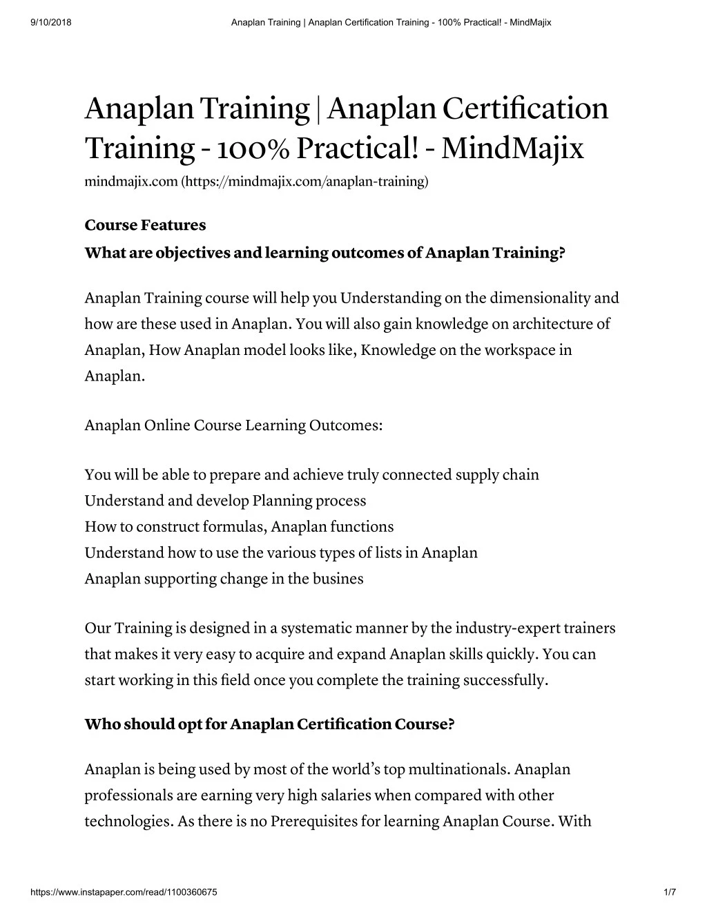 PPT - Anaplan Online Training with Free Certification PowerPoint ...