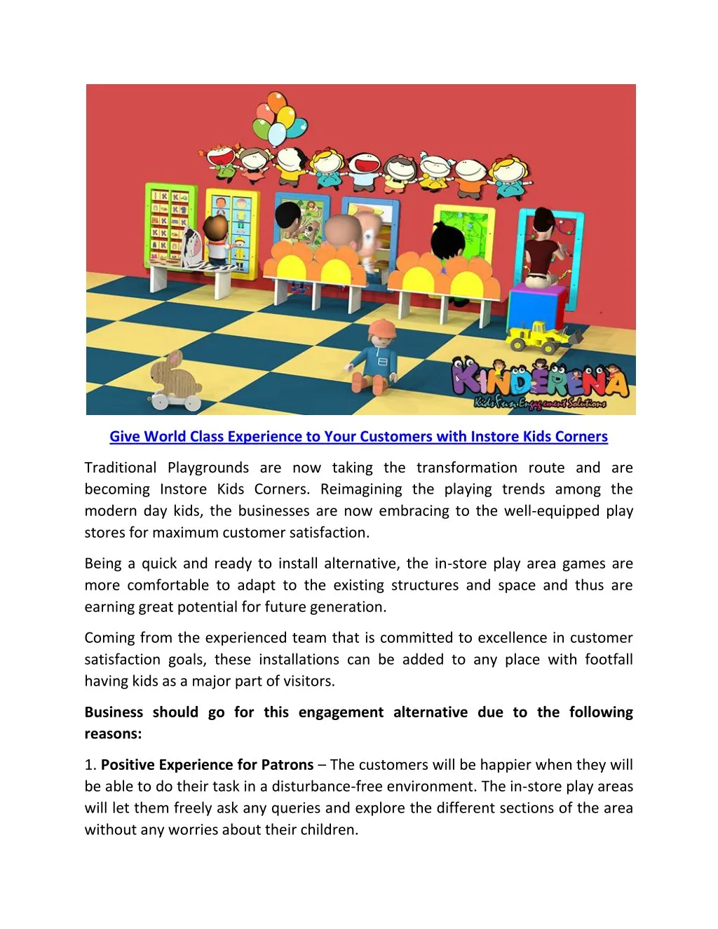 PPT - Give World Class Experience to Your Customers with Instore Kids ...