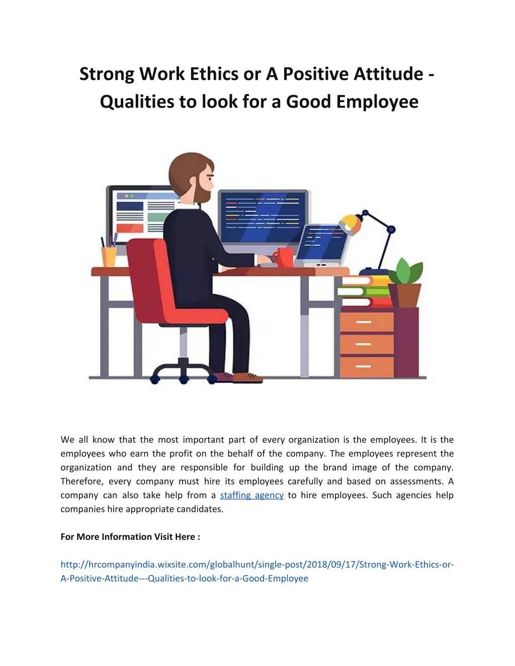 PPT - Strong Work Ethics or A Positive Attitude - Qualities to look for ...