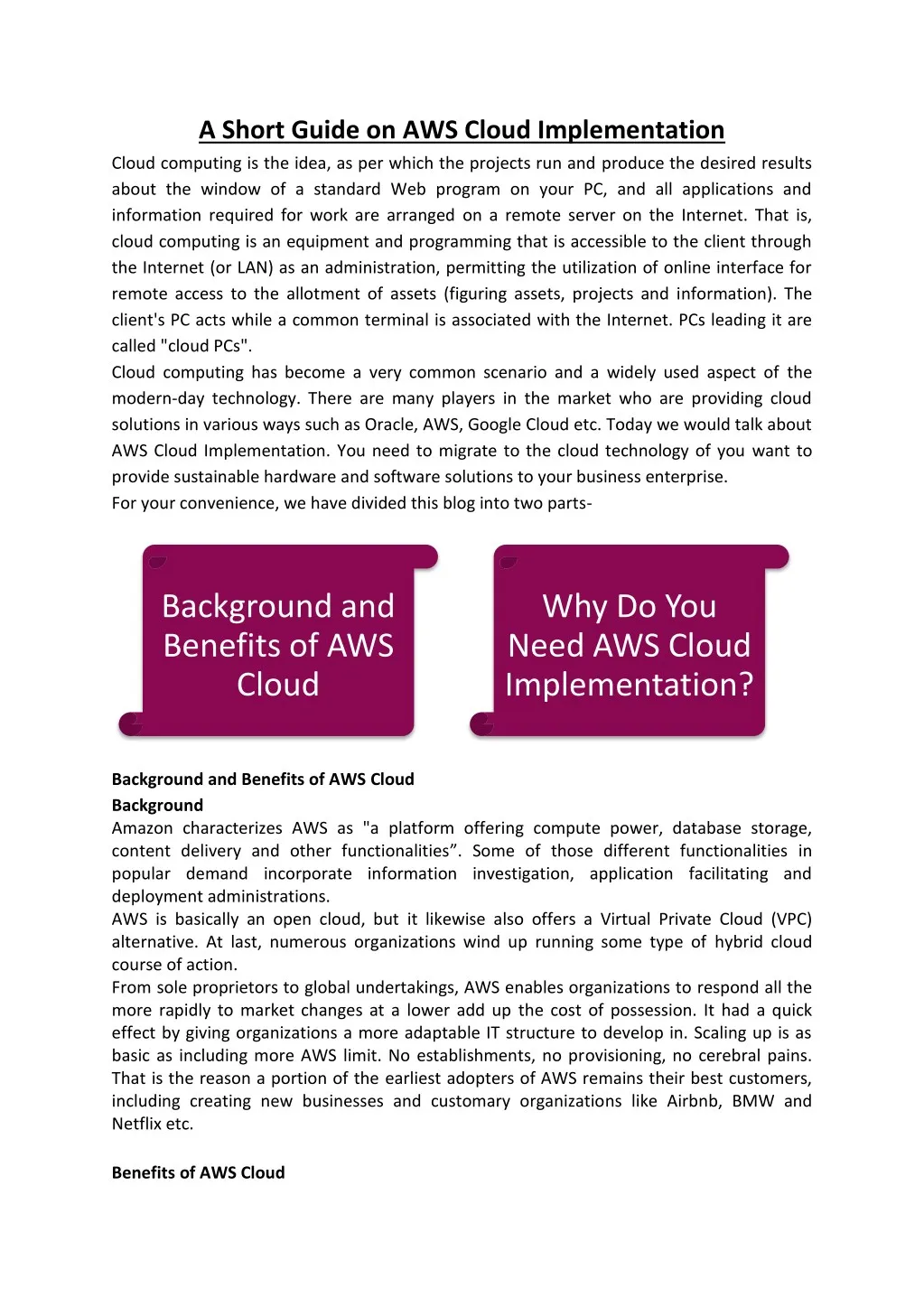 PPT - A Short Guide on AWS Cloud Implementation PowerPoint Presentation ...