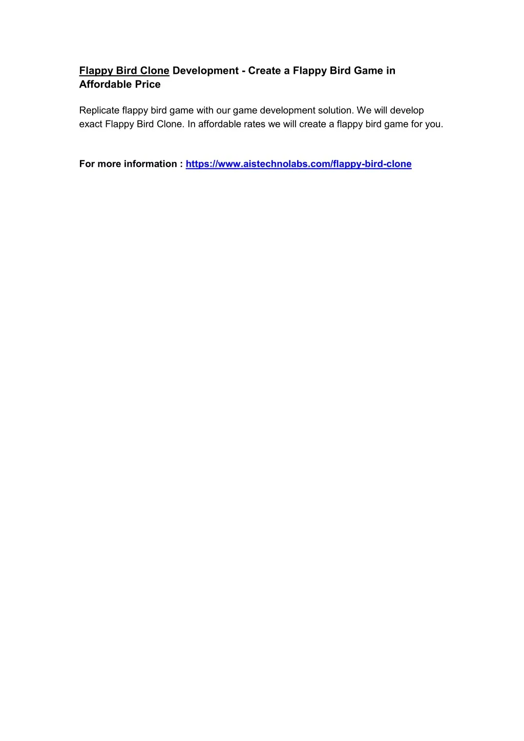 PPT - Flappy Bird Clone Development - Create a Flappy Bird Game in ...