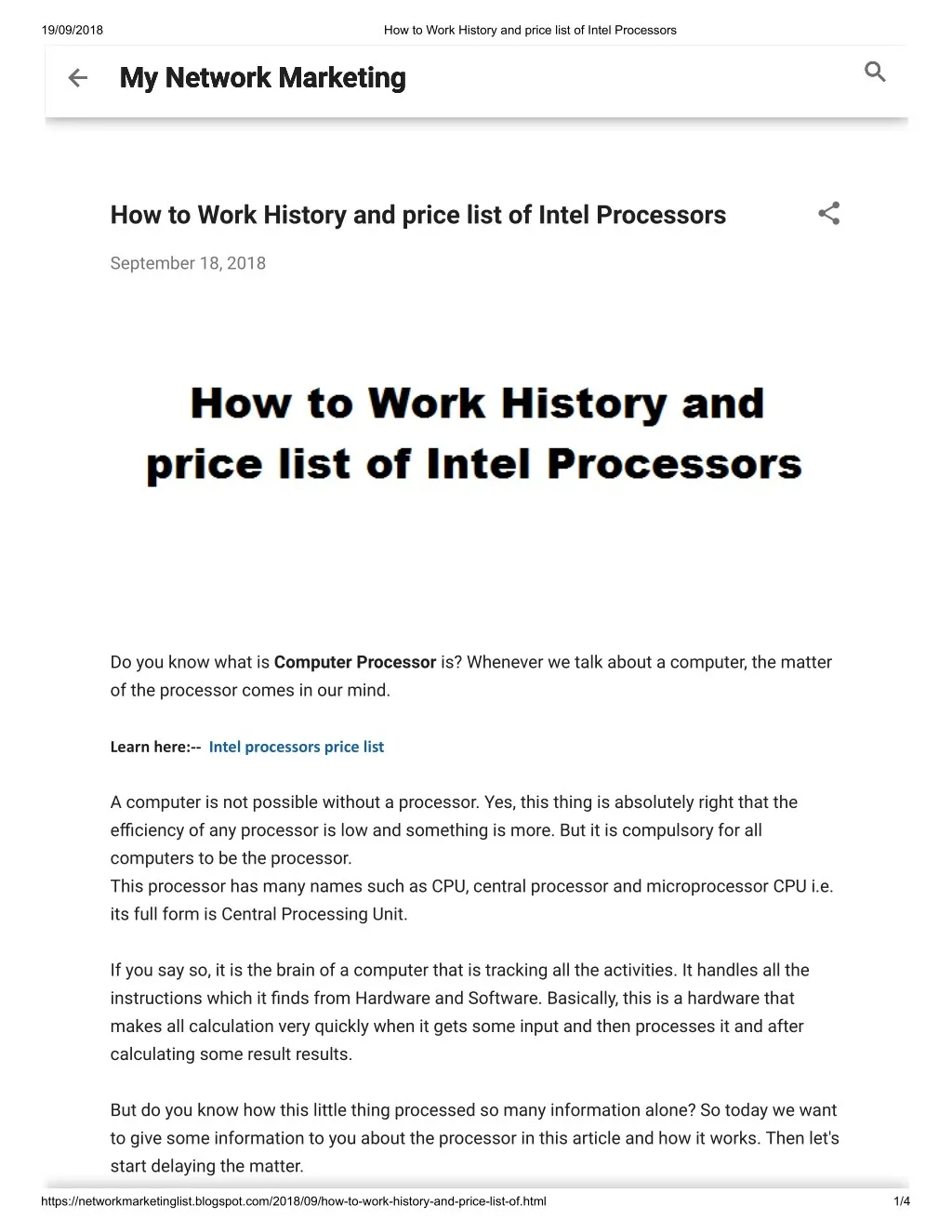 PPT - How to Work History and price list of Intel Processors PowerPoint Presentation - ID:8013344