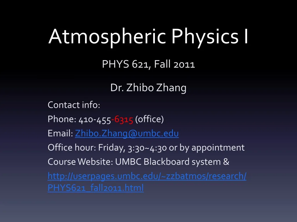 PPT - Atmospheric Physics I PowerPoint Presentation, free download - ID:801878
