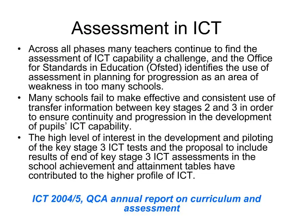 PPT - Assessment in ICT PowerPoint Presentation, free download - ID:801929