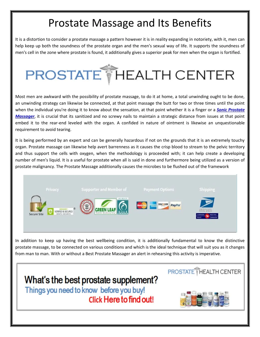 PPT - Prostate Massage and Its Benefits PowerPoint Presentation, free ...