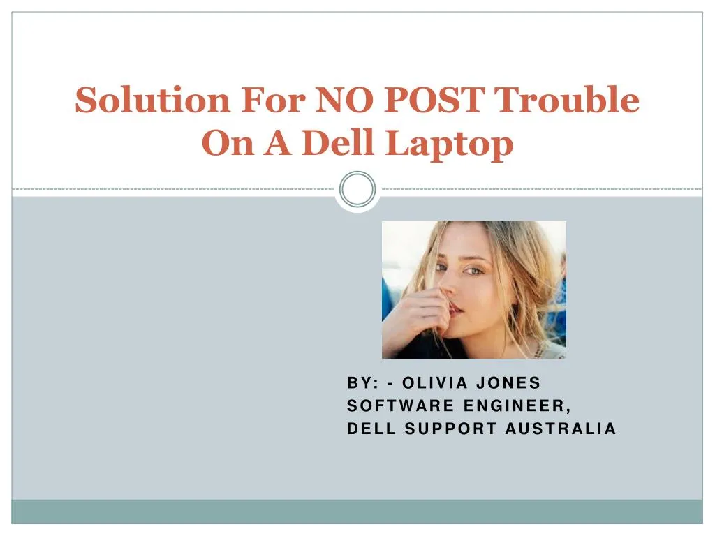 PPT - Solution For NO POST Trouble On A Dell Laptop PowerPoint ...