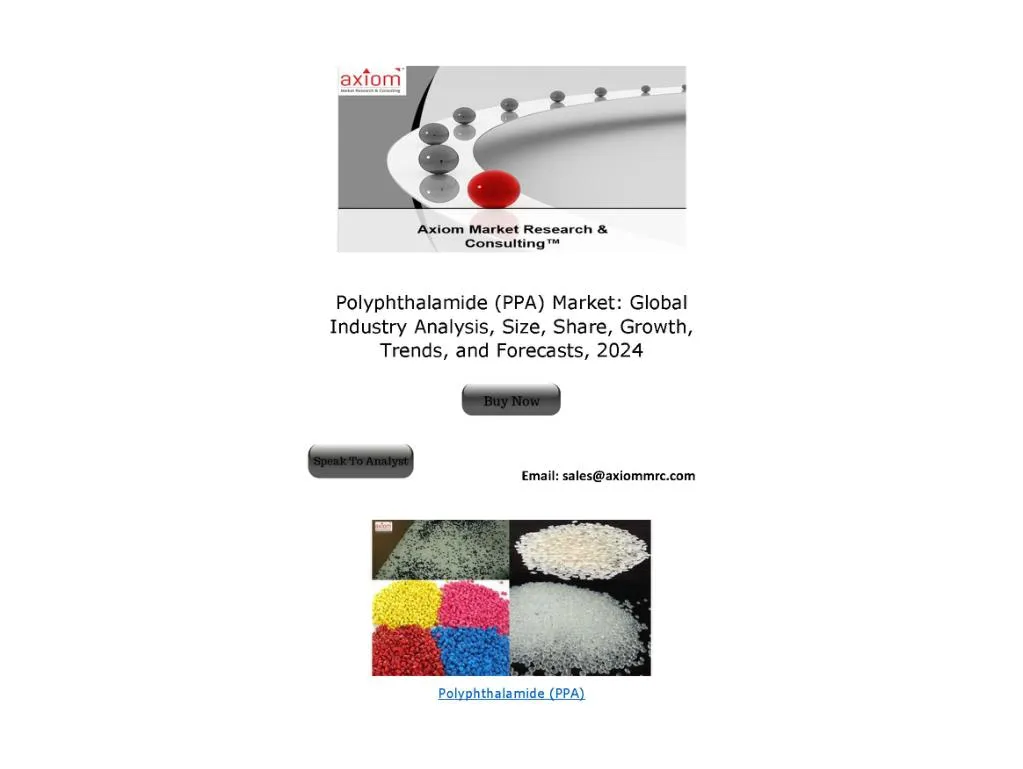 PPT - Polyphthalamide (PPA) Market Growth, Trends and industry Analysis ...