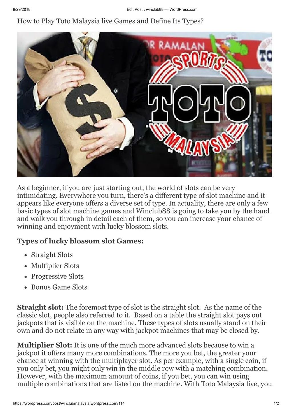 PPT - How to Play Toto Malaysia live Games and Define Its Types ...