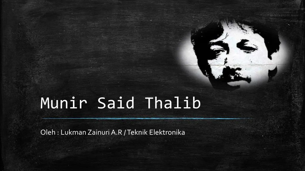 PPT - Peran Munir dalam penegakan HAM PowerPoint Presentation, free ...
