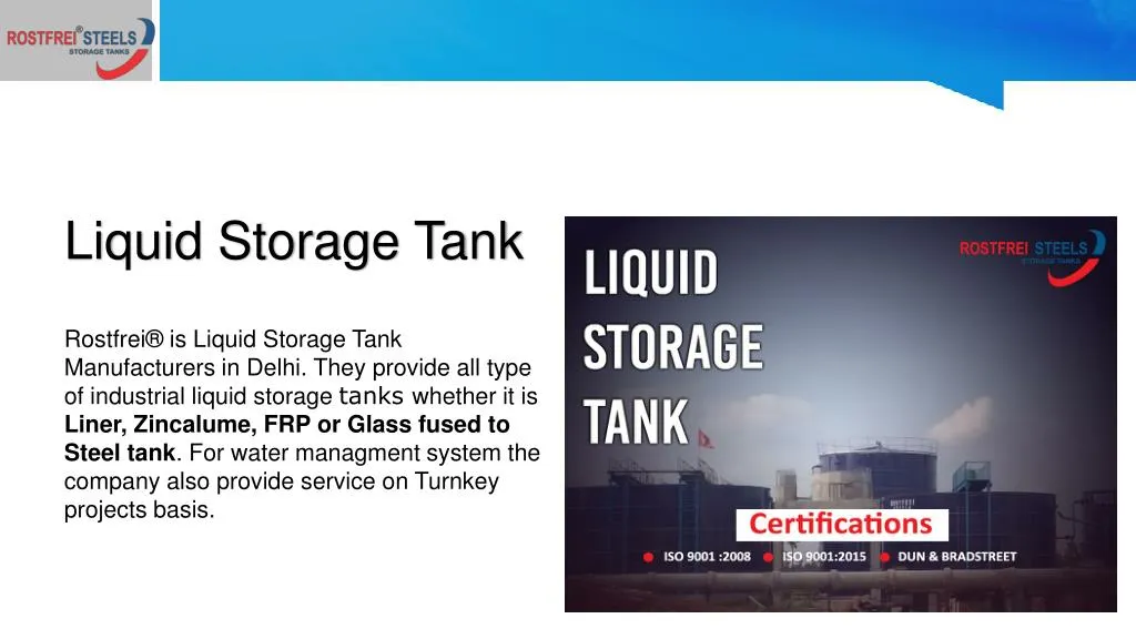 PPT - Liquid Storage Tank - For Industrial Bulk Fluid Storage ...