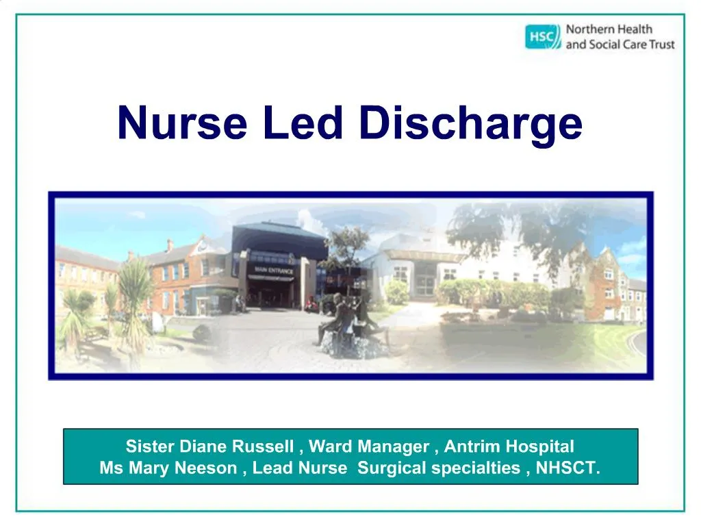 PPT - Nurse Led Discharge PowerPoint Presentation, free download - ID ...