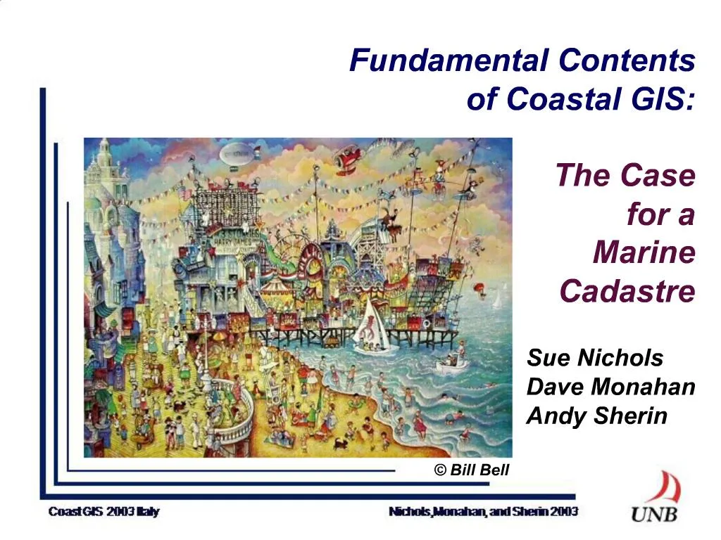 PPT - Fundamental Contents of Coastal GIS: The Case for a Marine ...