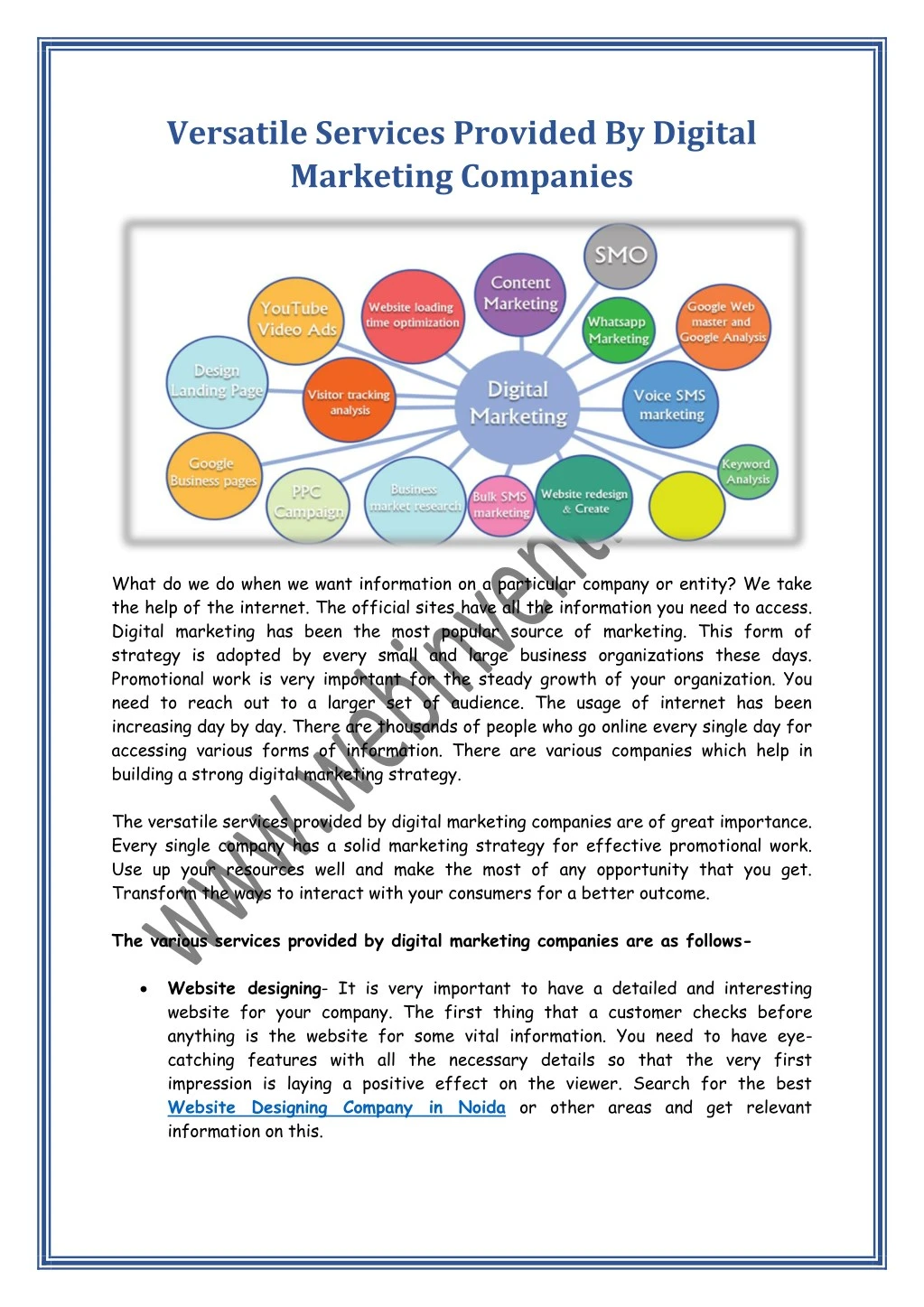 PPT - Versatile Services Provided By Digital Marketing Companies ...