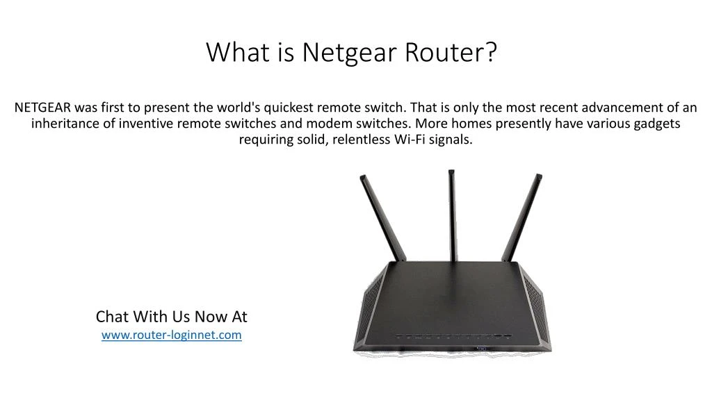 PPT - What is Netgear Router? PowerPoint Presentation, free download ...