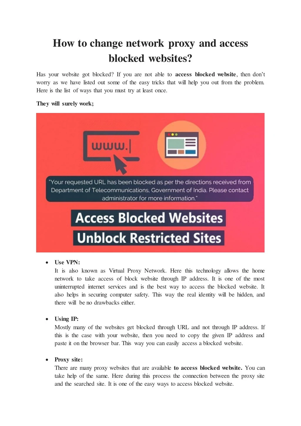 PPT - How to change network proxy and access blocked websites ...
