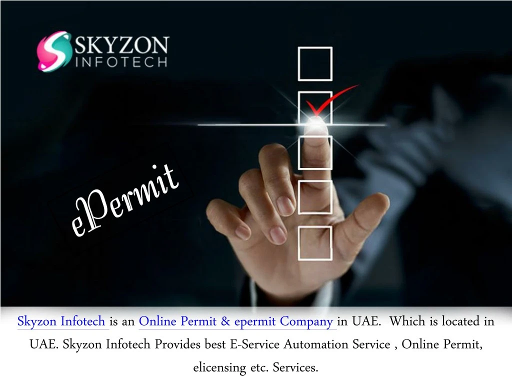 PPT - EPermits - Planning & Community Development - Skyzon Infotech ...