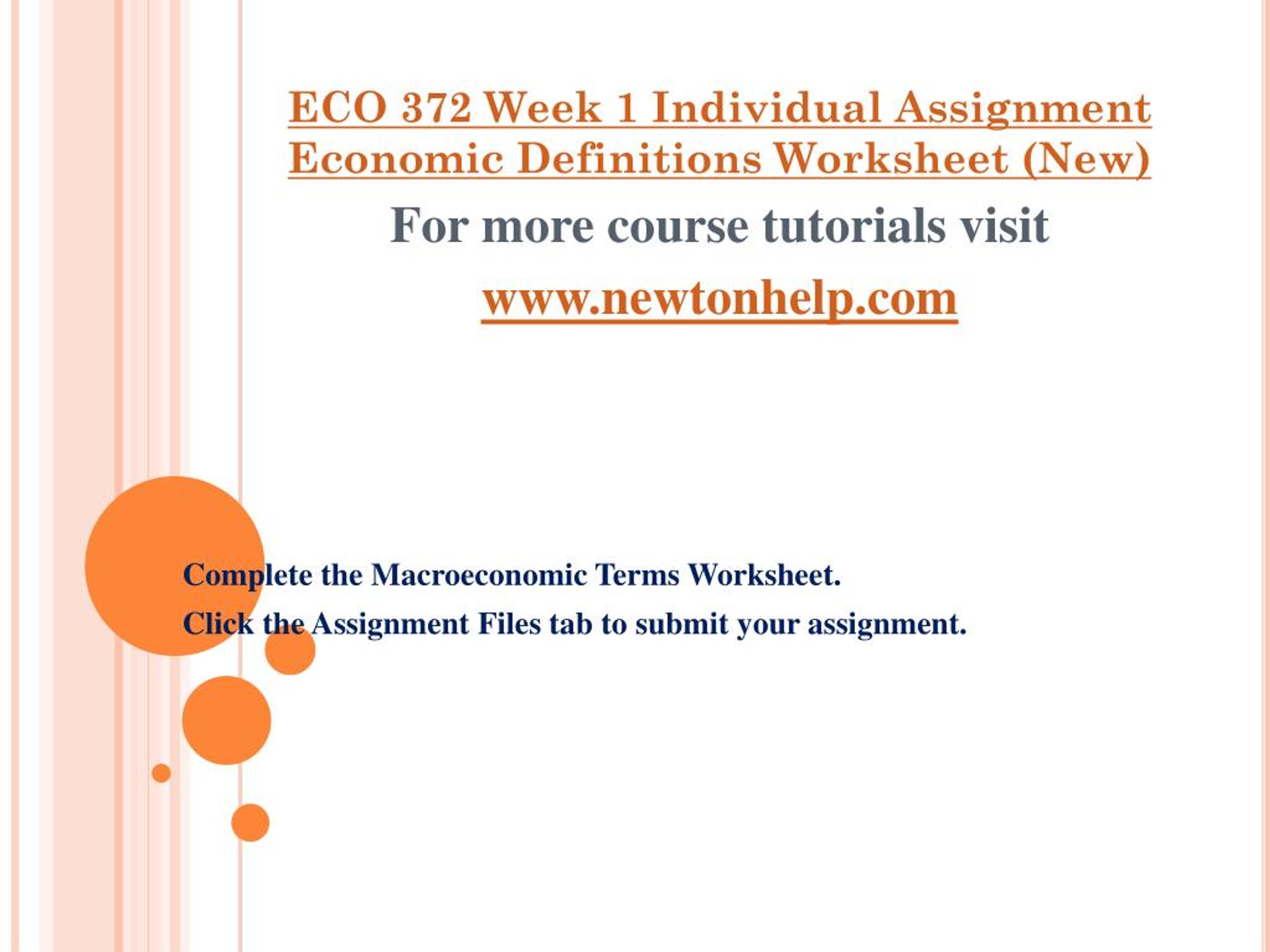 PPT - ECO 372 Dreams Come True /newtonhelp.com PowerPoint Presentation ...