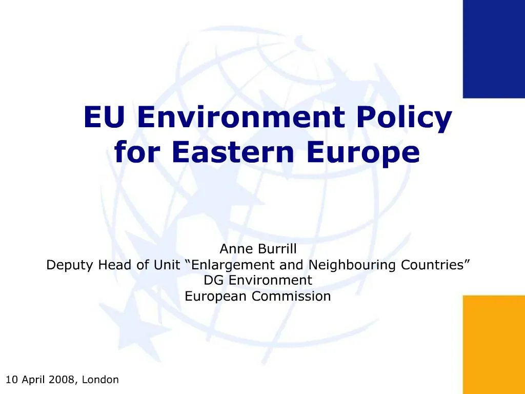 PPT - EU Environment Policy for Eastern Europe PowerPoint Presentation ...