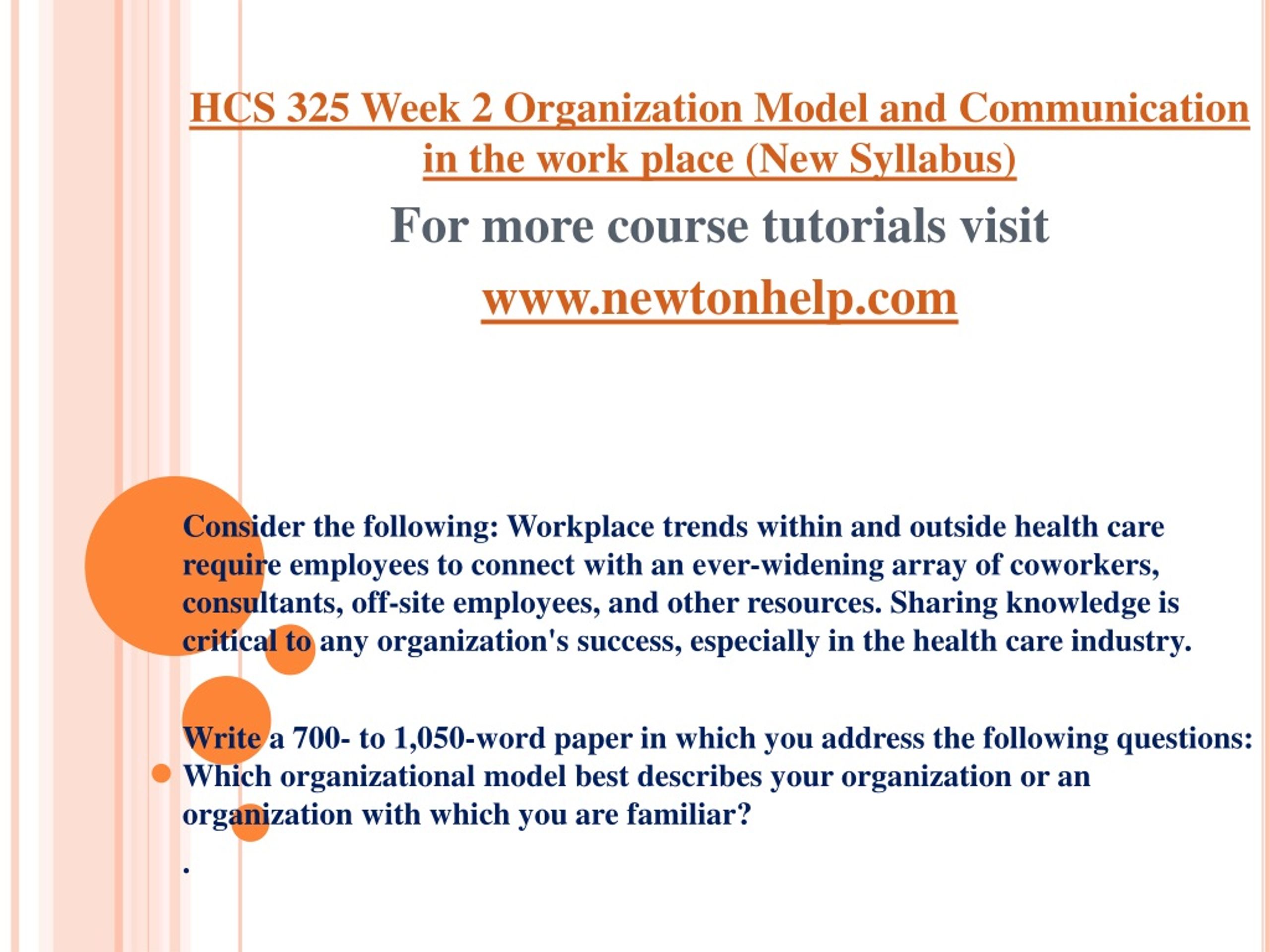 PPT - HCS 325 The Secret of Education/newtonhelp.com PowerPoint ...