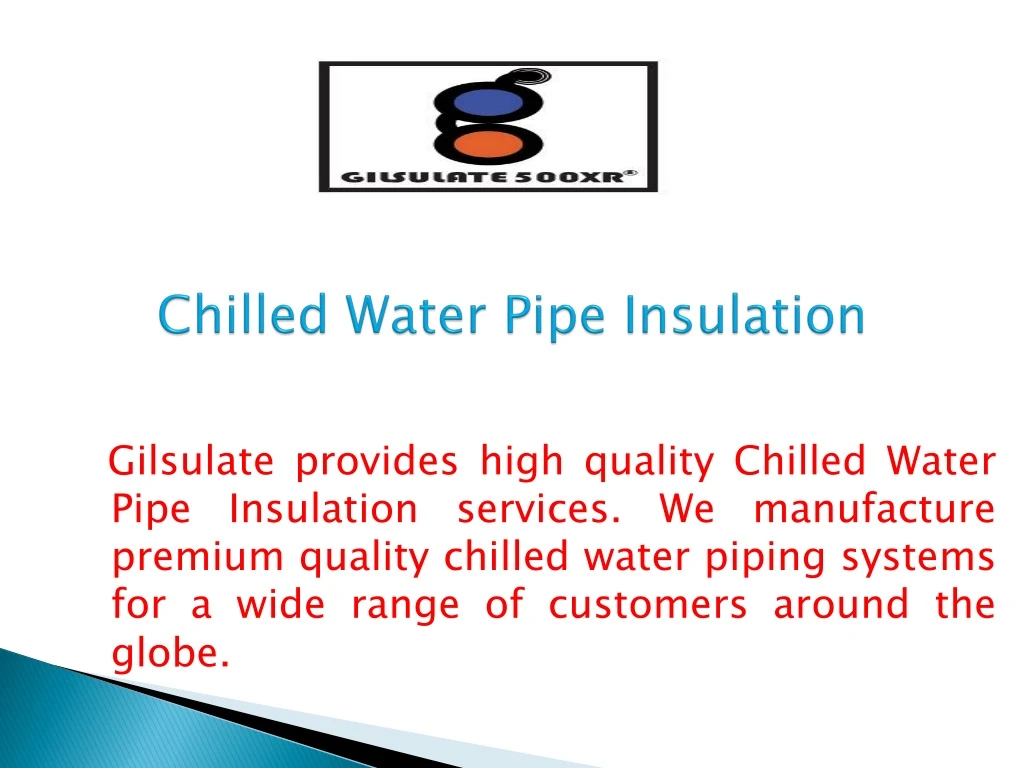 PPT - Chilled Water Pipe Insulation PowerPoint Presentation, free ...