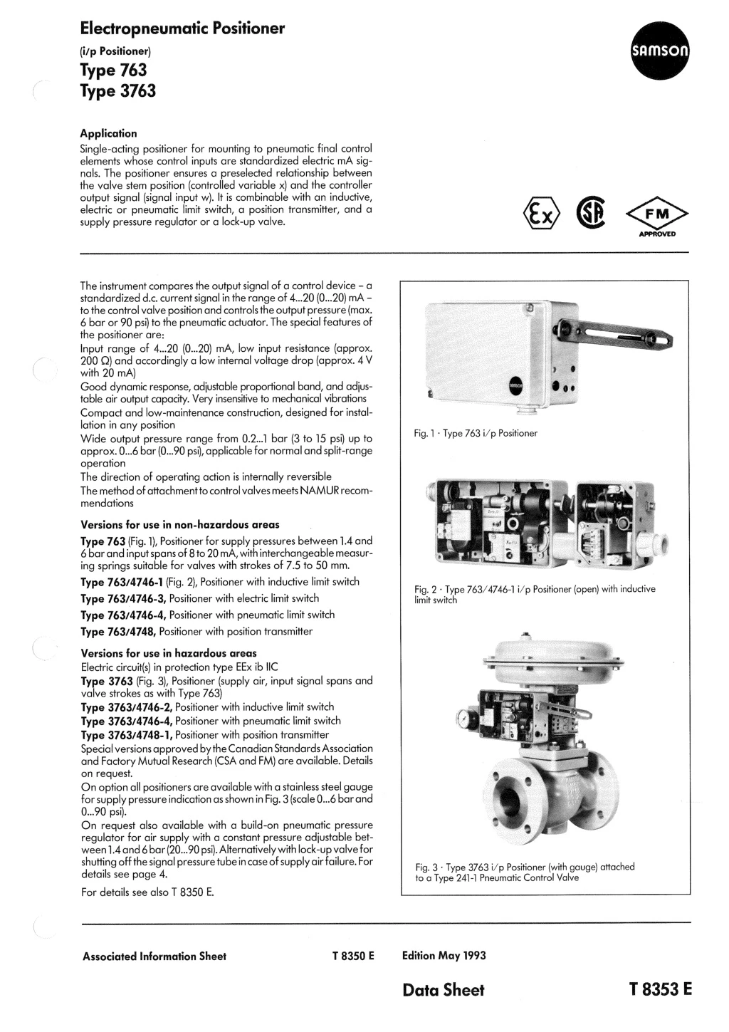 PPT - Samson Electropneumatic Positioner : Type 763 / 3763 in NCR ...