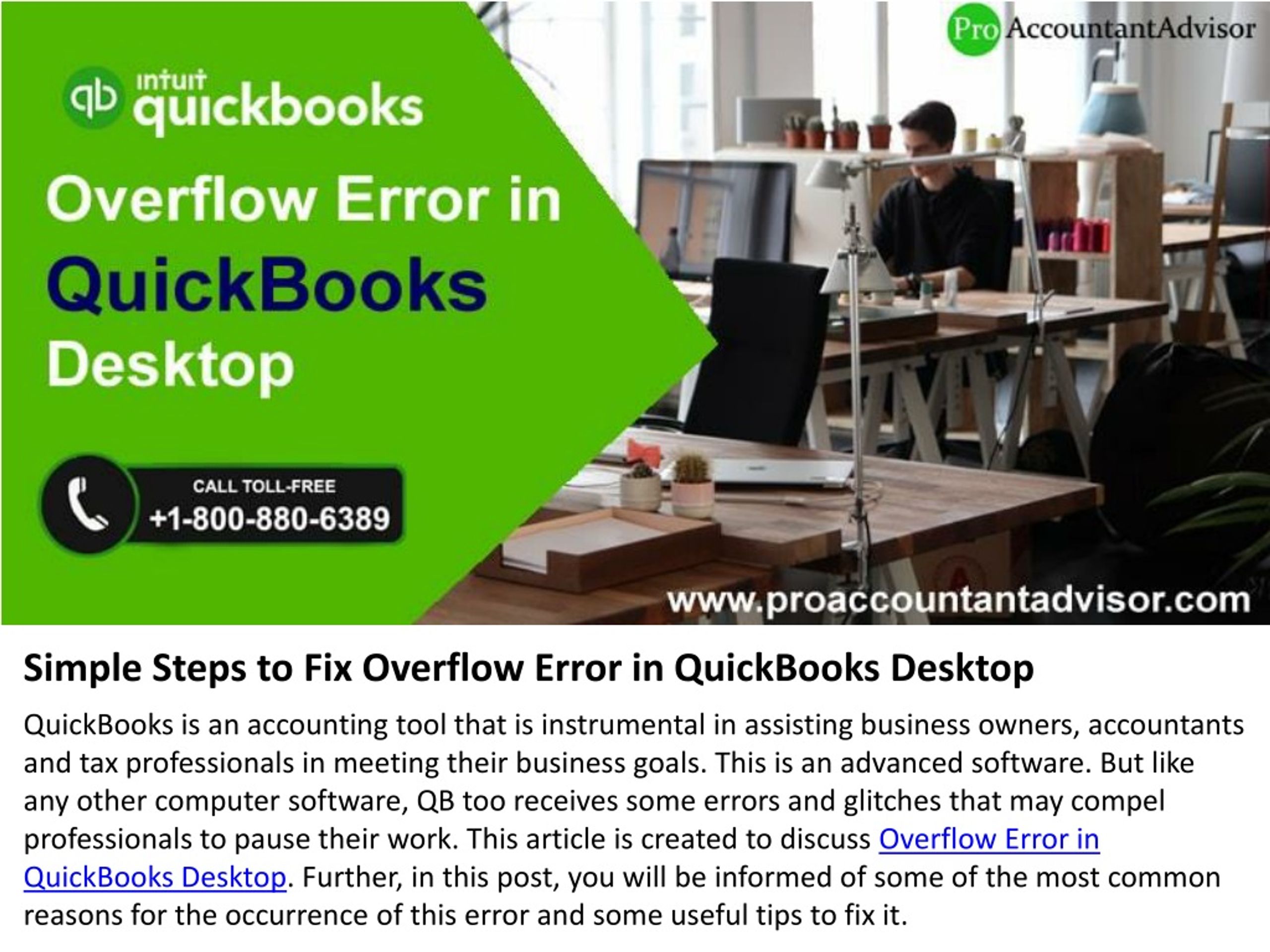 PPT How To Fix Overflow Error In QuickBooks Desktop Complete Guide