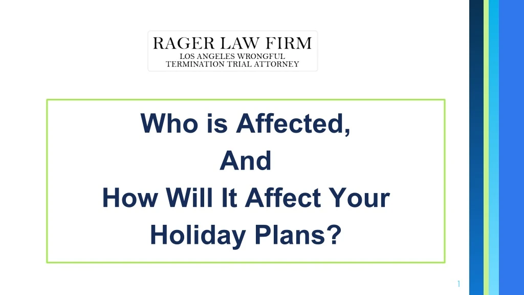 PPT - Who is Affected, And How Will It Affect Your Holiday Plans ...