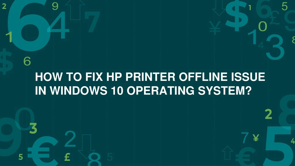 PPT - How to fix offline printer issues in windows 10 PowerPoint ...