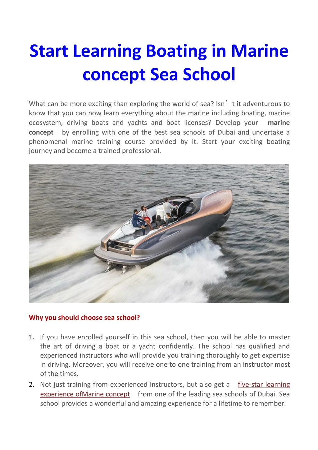 PPT - Start Learning Boating in Marine concept Sea School PowerPoint ...