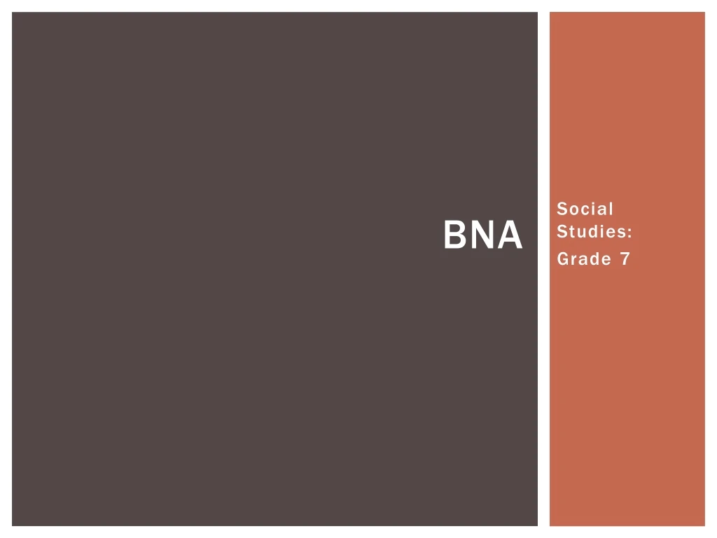 PPT - BNA PowerPoint Presentation, free download - ID:8155150