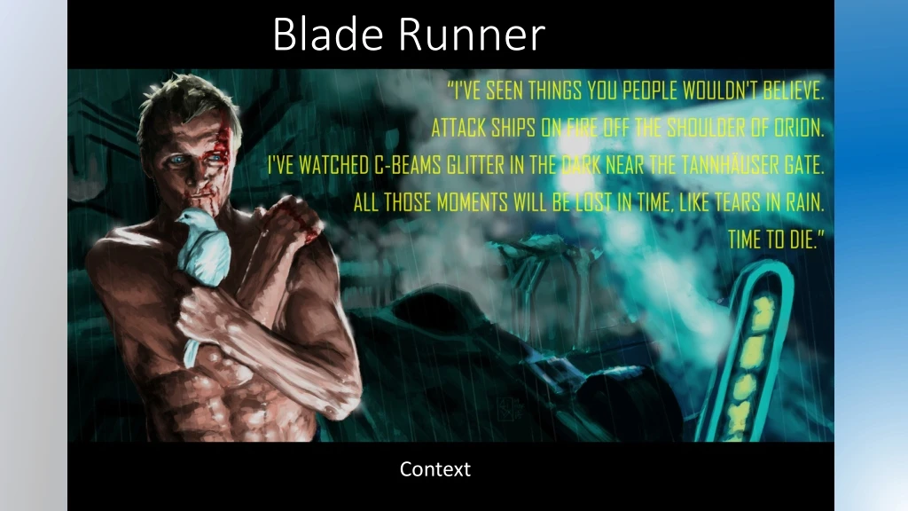 PPT - Blade Runner PowerPoint Presentation, free download - ID:8156854