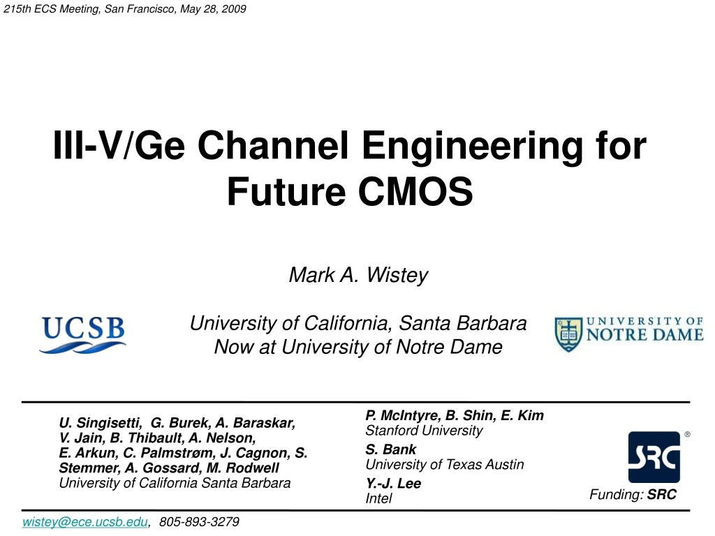PPT - III-V/Ge Channel Engineering for Future CMOS PowerPoint ...