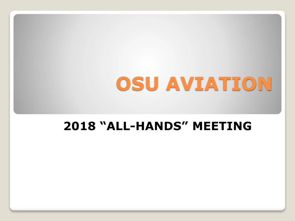 PPT - OSU AVIATION PowerPoint Presentation, free download - ID:8159803