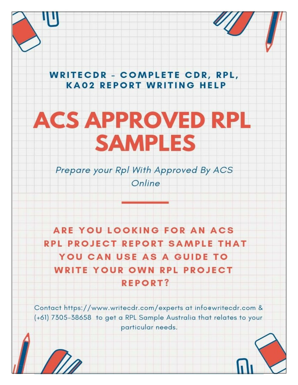 PPT - ACS Approved RPL Samples Available Here | WriteCDR PowerPoint ...