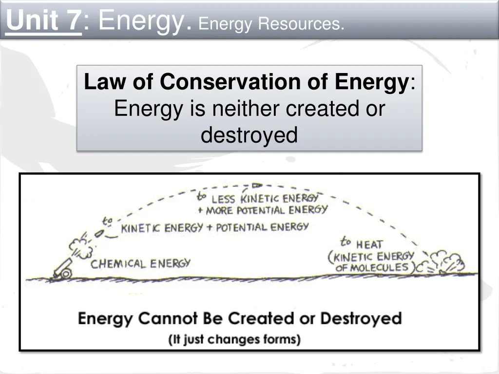 PPT - Unit 7 : Energy. Energy Resources. PowerPoint Presentation, free ...