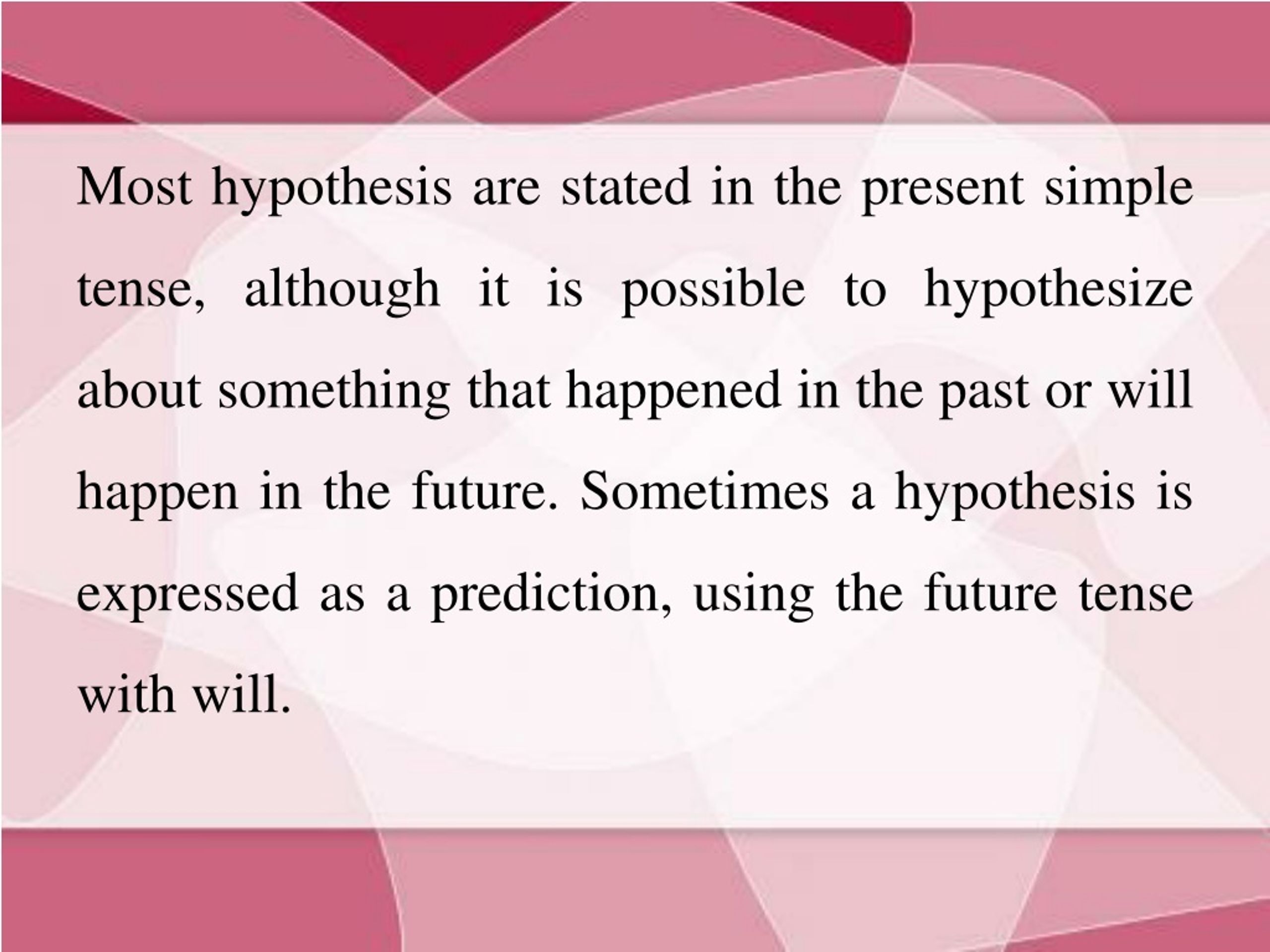PPT - HYPOTHESIZING - Bahasa Inggris Untuk Fisika UNNES Nurul Faela ...