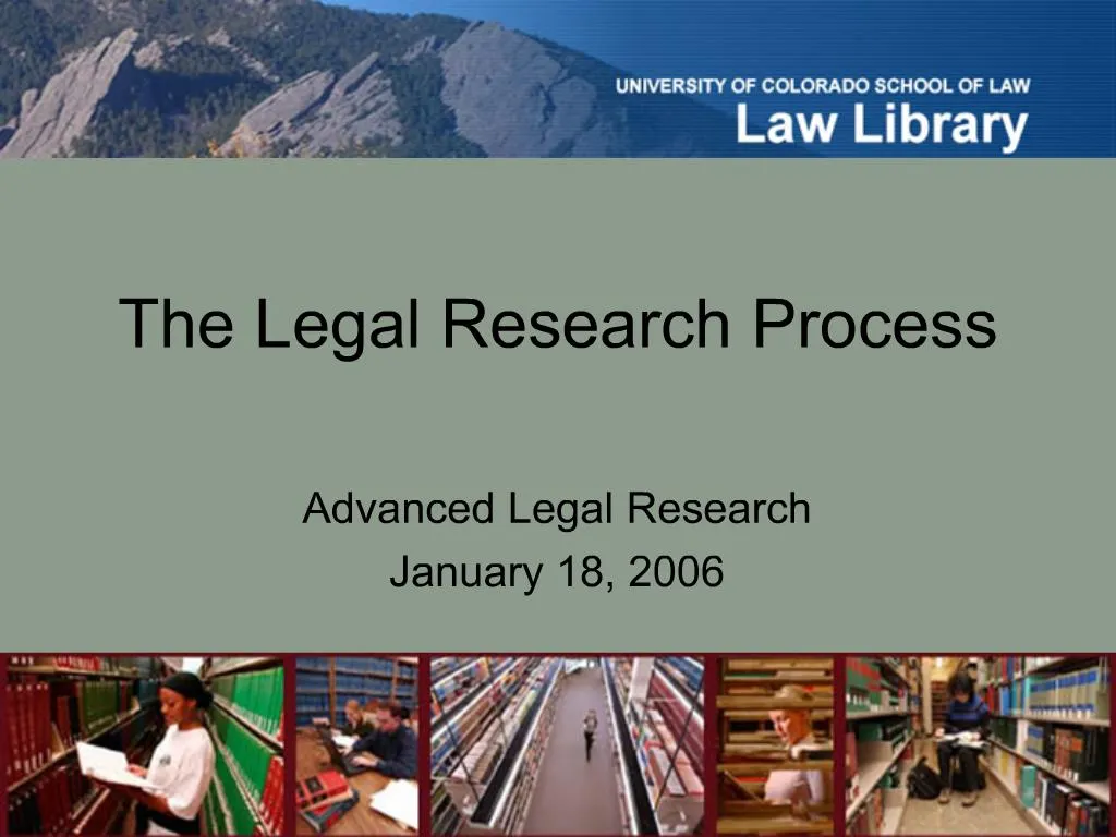 PPT - The Legal Research Process PowerPoint Presentation, free download ...