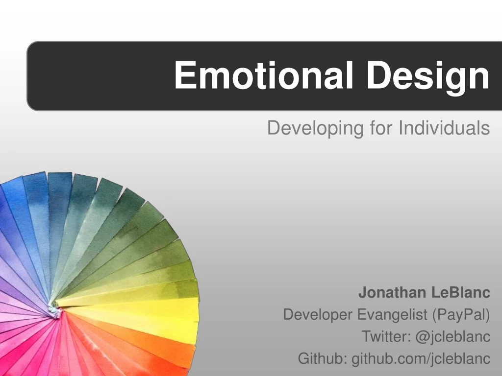 PPT - Emotional Design PowerPoint Presentation, free download - ID:8240657