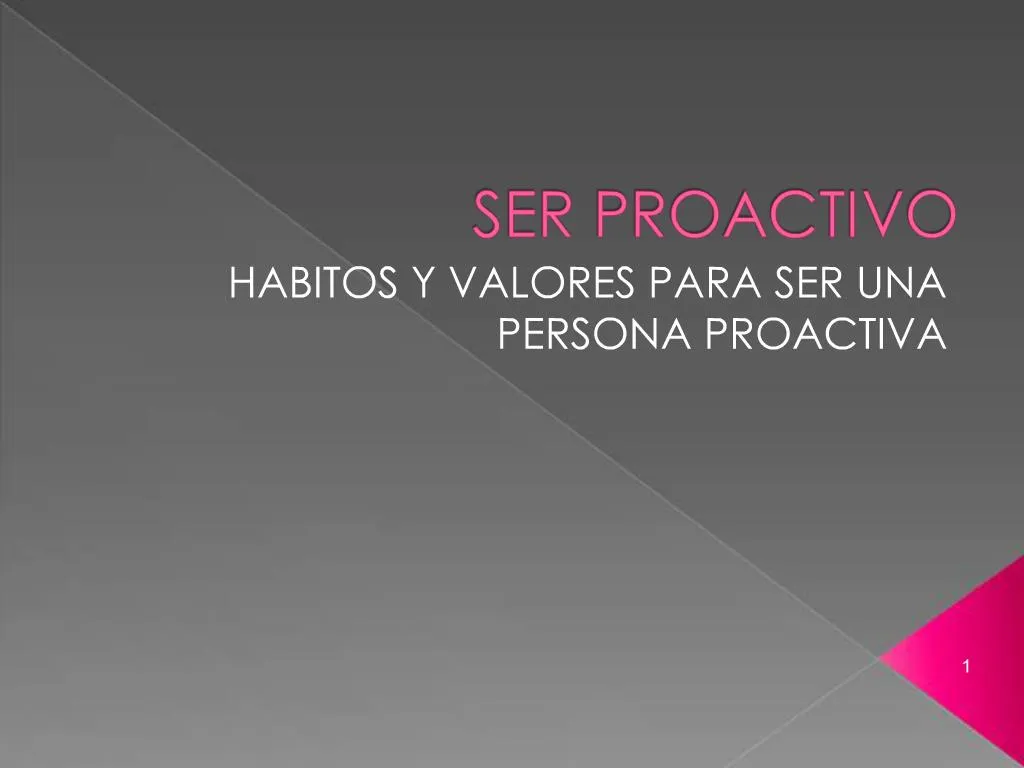 PPT - SER PROACTIVO PowerPoint Presentation, free download - ID:826121