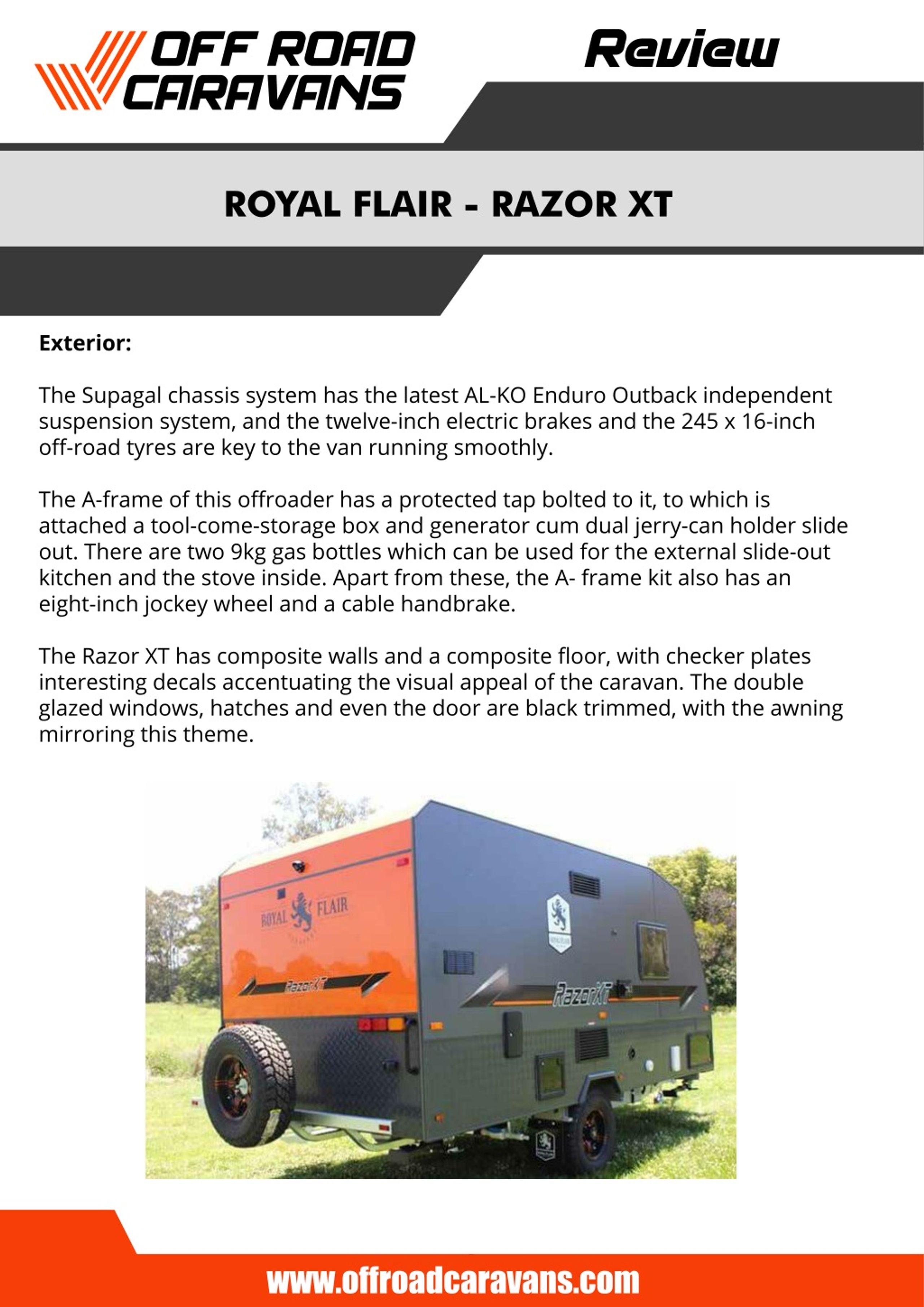 PPT - Royal Flair Caravans Razor XT Review – Off Road Caravans ...