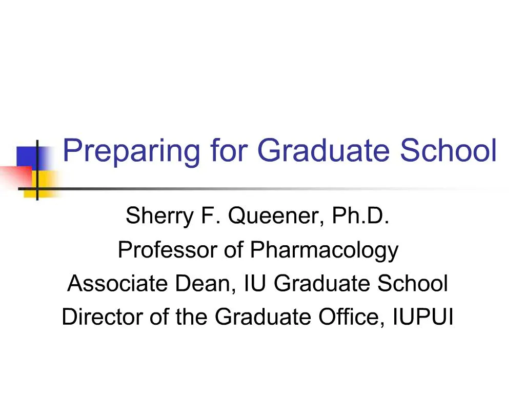 PPT - Preparing for Graduate School PowerPoint Presentation, free ...