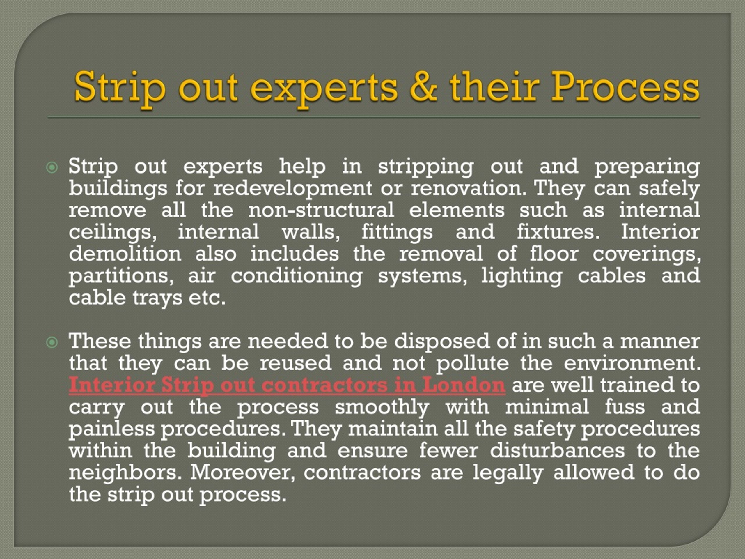 PPT - Best Interior Strip out Contractors London PowerPoint ...