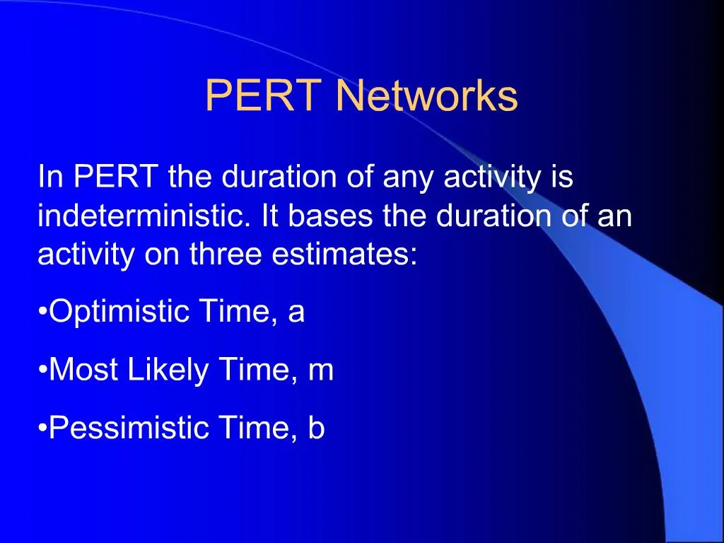 PPT - PERT Networks PowerPoint Presentation, free download - ID:828187